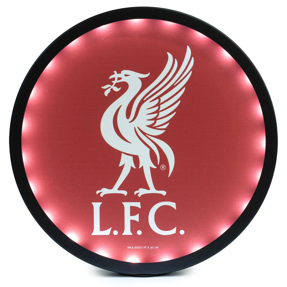 Liverpool FC LED logo skilt | Officielt | 25 cm